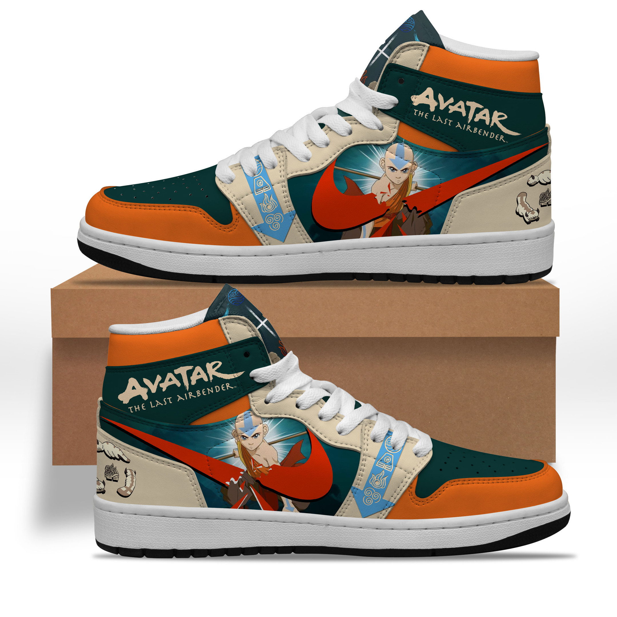 Avatar the Last Airbender AJ1 High Sneakers Shoes For Men And Women ...