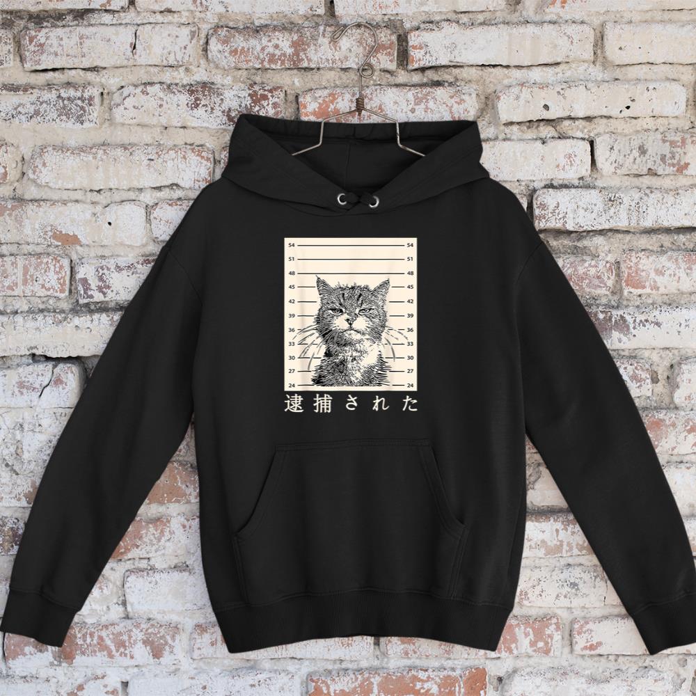Cat That Was Arrested Cat Mugshot meme Hoodie - Xanawood.com