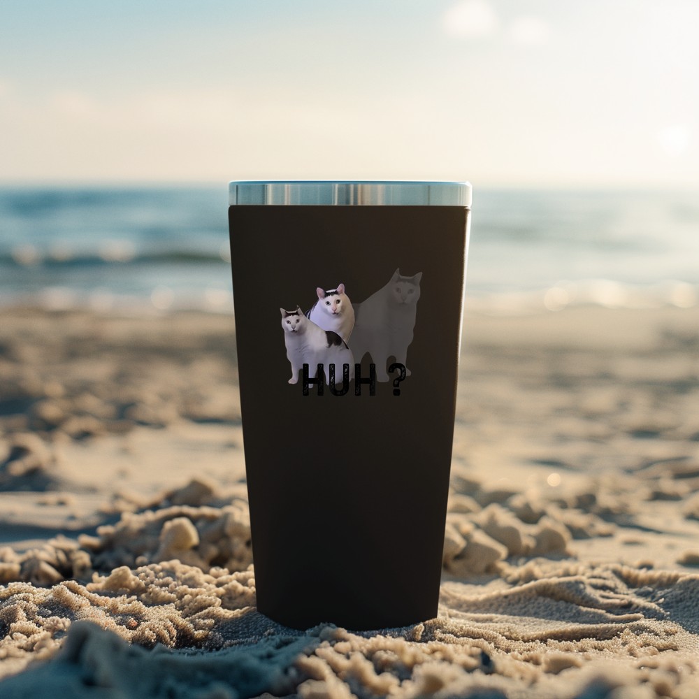 Huh Cat Meme Tumbler - horira store
