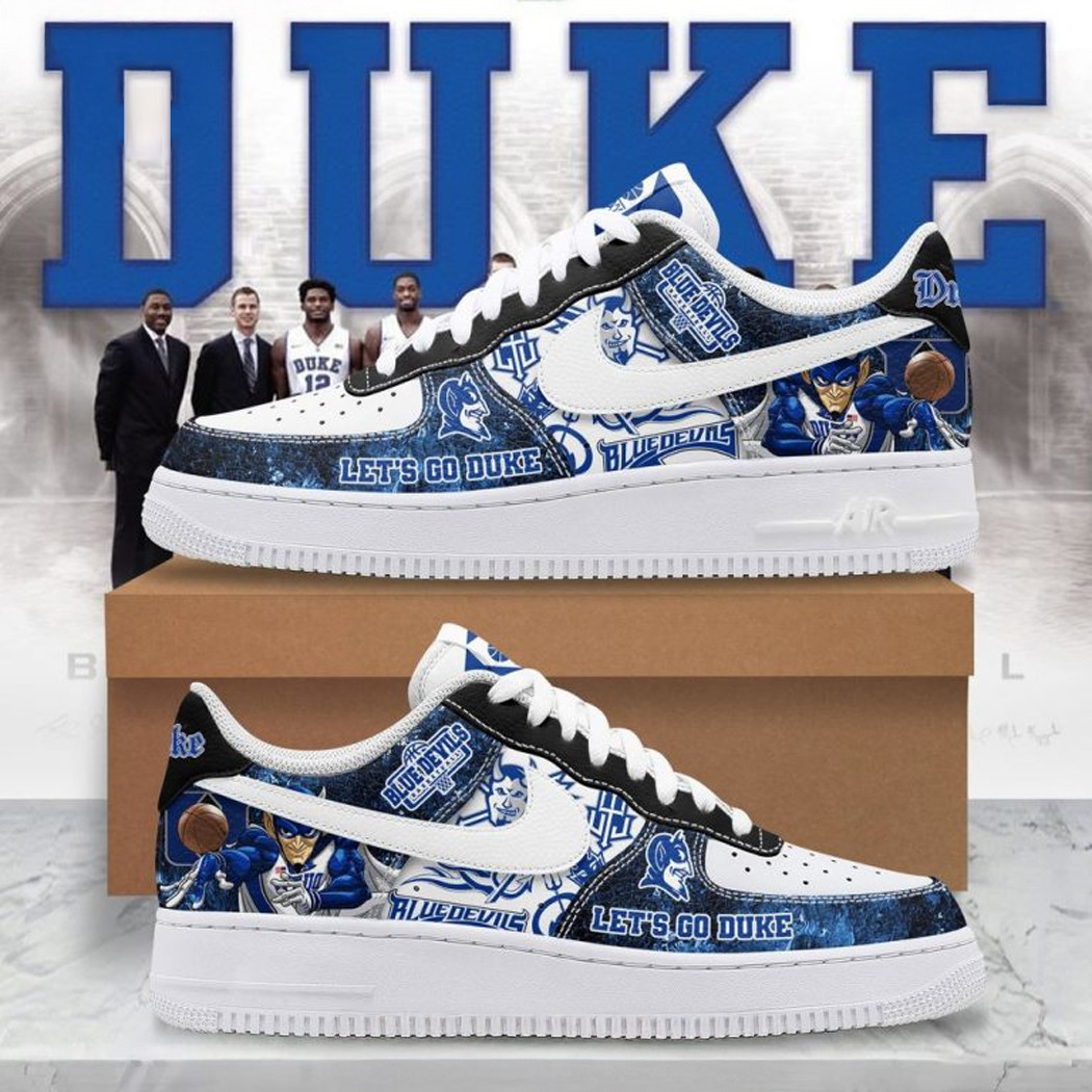 Let's Go Duke Blue Devils Limited Edition Nike Air Force 1 Acc ...