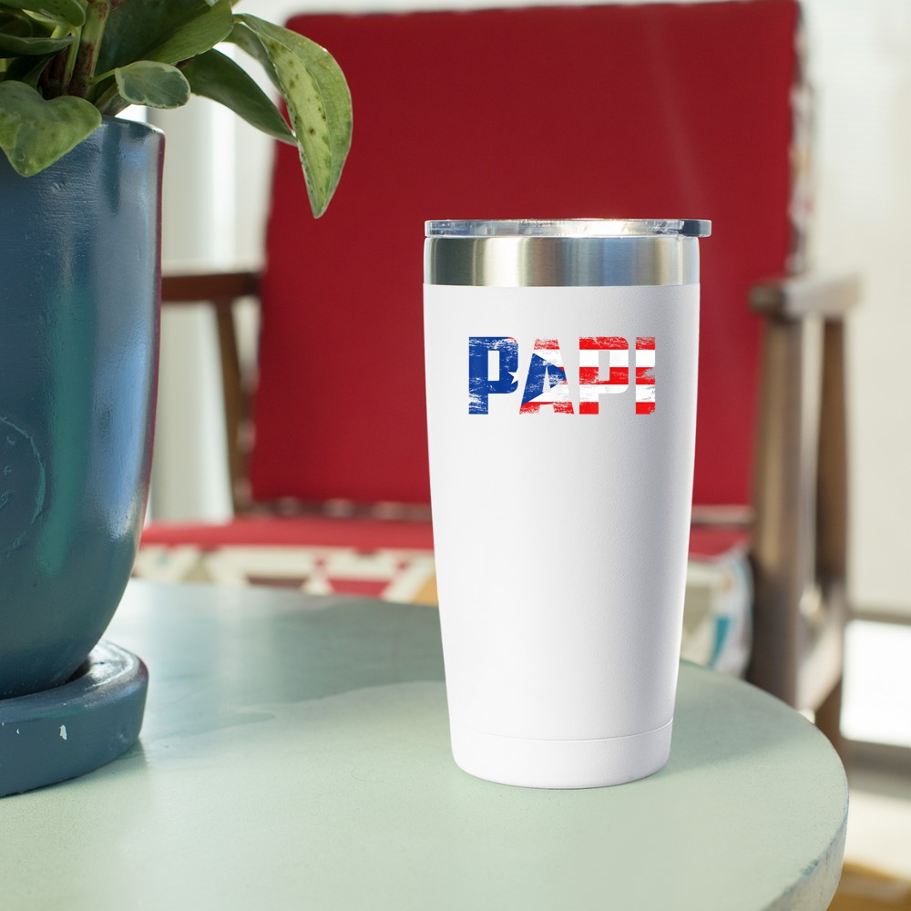 Papi Puerto Rico Flag Pride Fathers Day Puerto Rican Men Tumbler ...