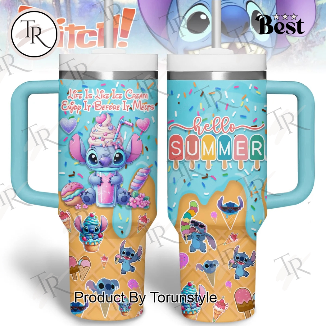 Stitch Hello Summer 2025 Edition 40oz Tumbler - Clomic Store