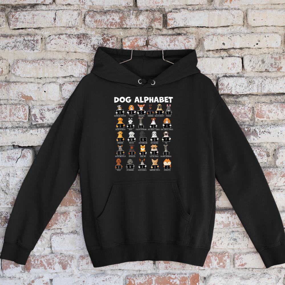 Types Of Dogs Alphabet A-Z ABC Dog Identification Hoodie - Xanawood.com