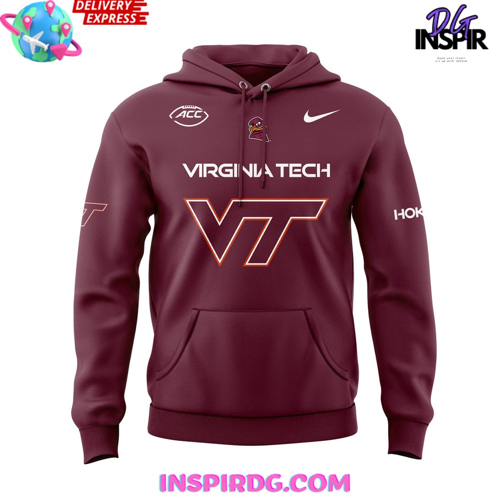 Virginia Tech Hokies New Uniform 2024-25 Red Hoodie - Luxin Shoes