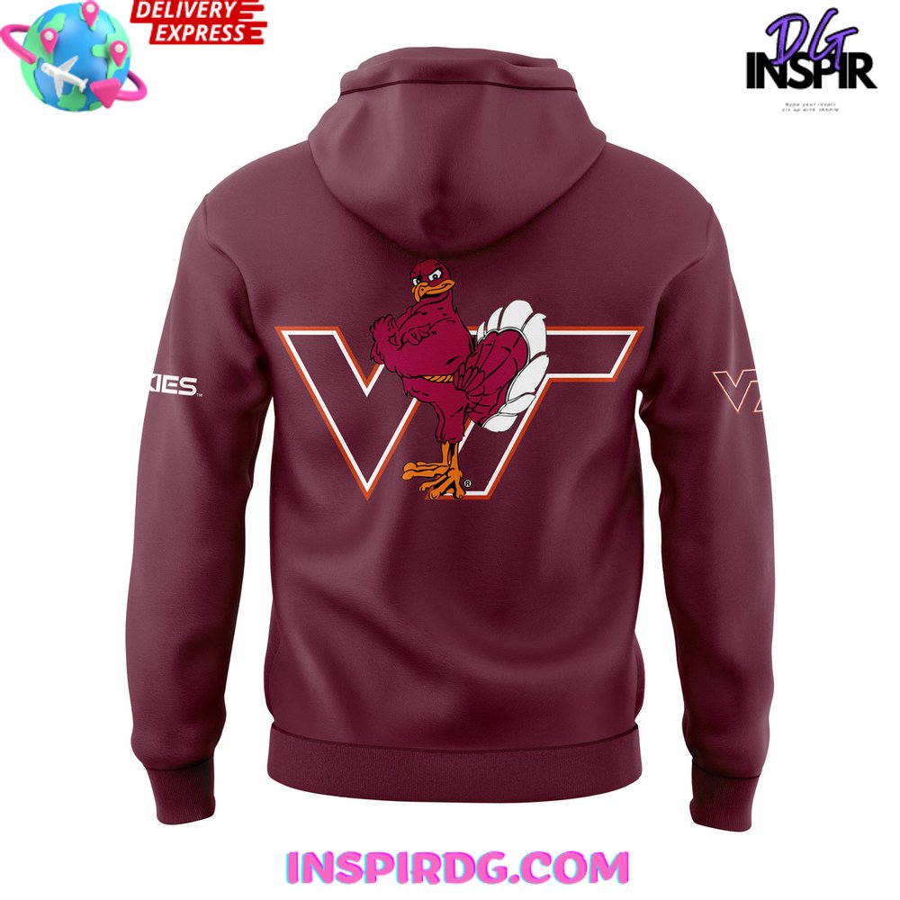 Virginia Tech Hokies New Uniform 2024-25 Red Hoodie - Luxin Shoes