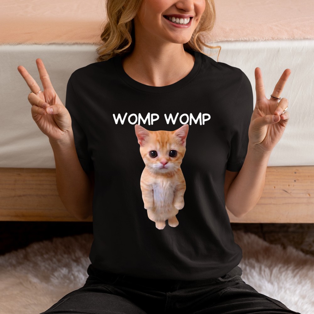Womp Womp Cat Meme Funny Memes Internet Memes Gen Z Joke Kid T-Shirt - cgirondesign store