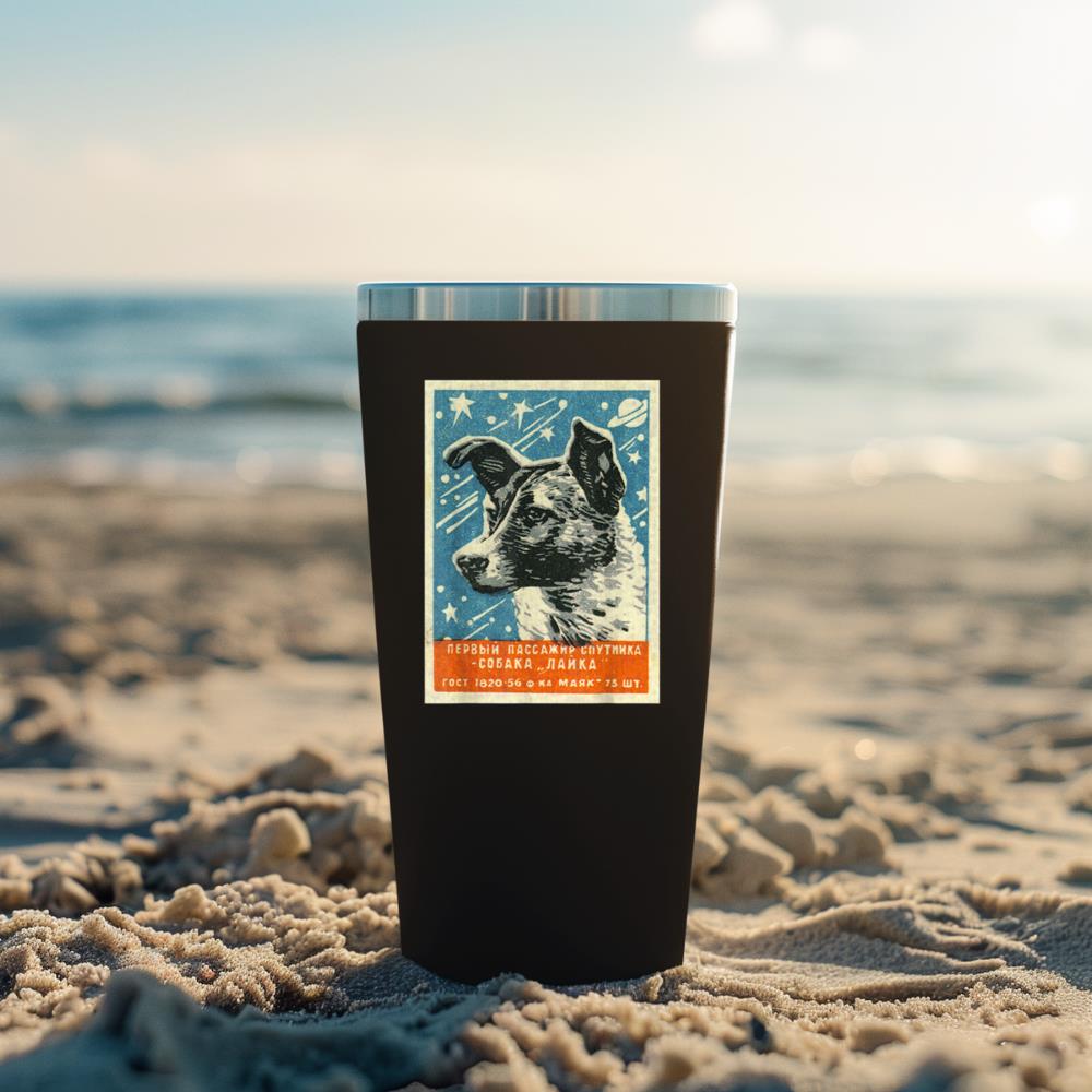 Xanawood Soviet Space Dog Propaganda Poster USSR Laika CCCP Tumbler ...